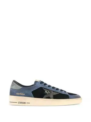 GOLDEN GOOSE Stardan In Suede With White Star - Blue