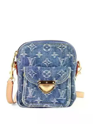 LOUIS VUITTON Fairfax Pochette Remix Monogram Denim Crossbody Bag - Blue