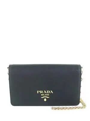 Prada 2013-2026 Mini Saffiano Crossbody Bag - Black