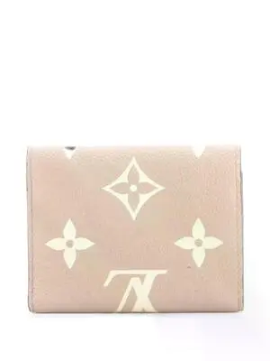 LOUIS VUITTON Victorine Wallet Bicolor Monogram Empreinte Giant Small Wallets