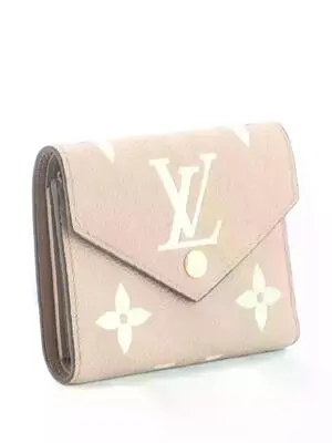 LOUIS VUITTON Victorine Wallet Bicolor Monogram Empreinte Giant Small Wallets