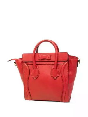 Celine Leather Luggage Tote Satchel