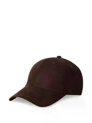 HACKETT LONDON Suede-finish Cap - Brown