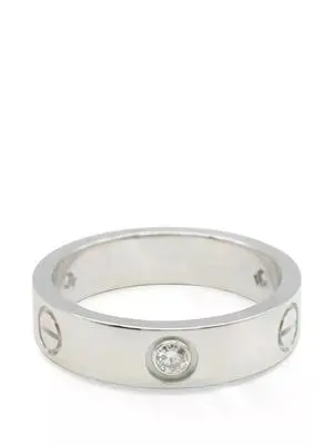 Cartier 2010s Love Diamond Ring - Silver