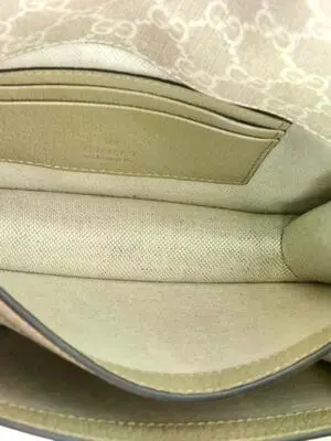 Gucci Interlocking G Patch Messenger Bag Gg Coated Canvas Mini Crossbody Bag