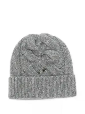 Lorena Antoniazzi Cable-knit Beanie Hat - Grey