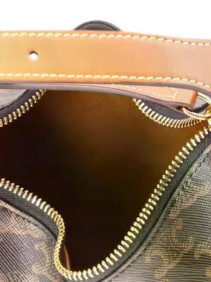 Celine Triomphe Coated Canvas Teen Hobo Bag