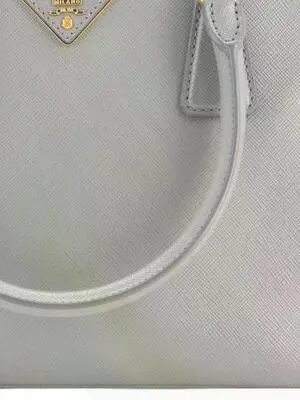 Prada Galleria Double Zip Saffiano Leather Small Tote Bag