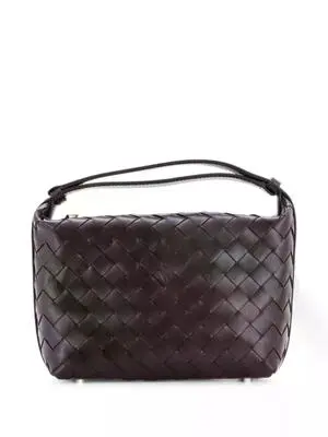 Bottega Veneta Wallace Intrecciato Nappa Mini Shoulder Bag - Brown