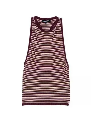 EB DENIM Romy Striped Tank Top - Red