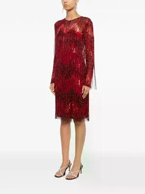 Naeem Khan Beaded-fringe Dress