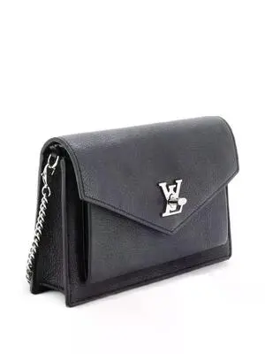 LOUIS VUITTON Mylockme Chain Pochette Leather Clutch Bag