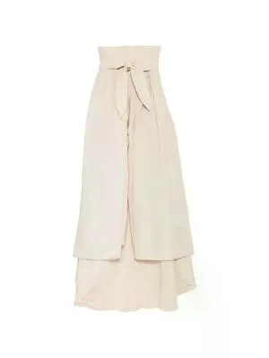 Naeem Khan Overskirt Silk Trousers