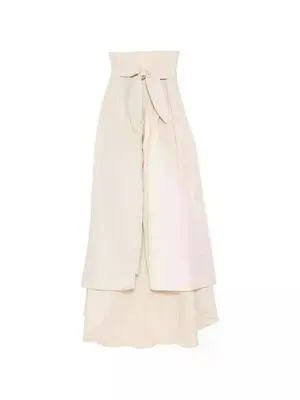 Naeem Khan Overskirt Silk Trousers