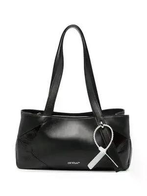 Off-White Small Oyah Leather Tote Bag - Black