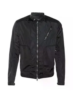 Moncler Erik Leather-trim Jacket - Black