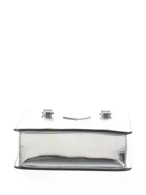Prada 2013-2026 Metallic Spazzolato Leather Triangle Tote Satchel