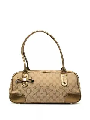 Gucci 2000-2015 Gg Canvas Princy Shoulder Bag - Gold