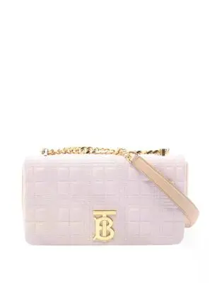 Burberry 2015-2026 Small Quilted Lambskin Lola Crossbody Bag - Pink