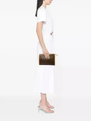 Celine 2012 Macadam Coated Canvas Clutch Bag