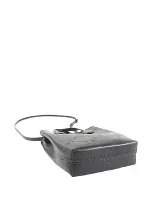 Gucci 2000-2015 Super Mini Gg Debossed Calfskin Satchel