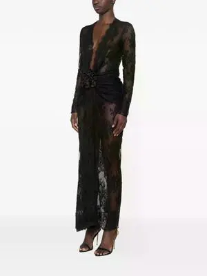 Dolce & Gabbana Floral-lace Floral-appliqué Dress