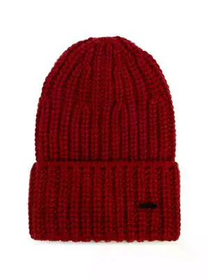 Dsquared2 Wool Beanie With Patch - Red