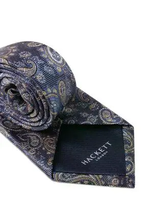 HACKETT LONDON Paisley-patterned Tie - Blue
