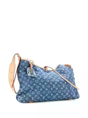 LOUIS VUITTON Carryall Monogram Denim Mm Hobo Bag