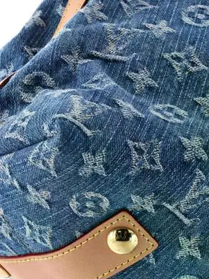LOUIS VUITTON Carryall Monogram Denim Mm Hobo Bag