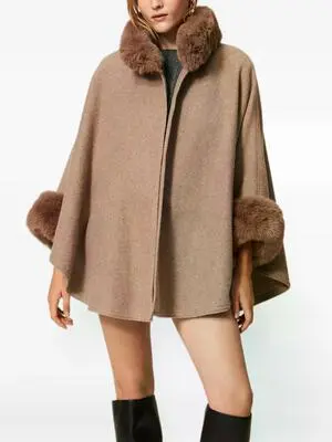 TWINSET Woven Cape - Neutrals