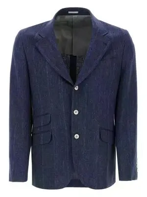 Brunello Cucinelli Notched-lapel Blazer - Blue