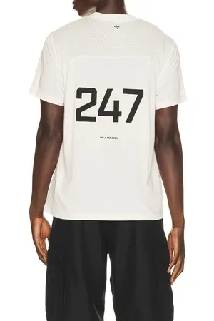 247 BY REPRESENT Numbers Tee In Grey - Flat White