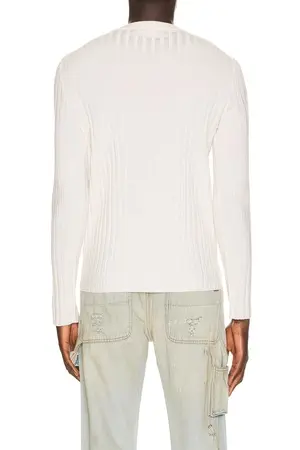 Amiri Script Knit Henley