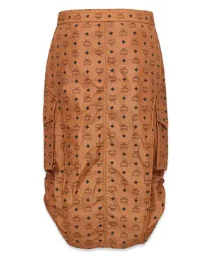 Mcm Monogram Print Skirt In Econyl