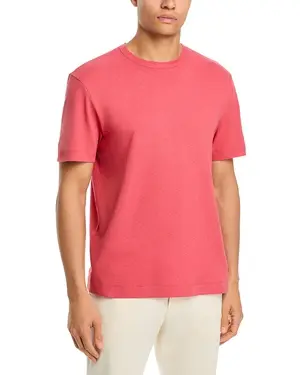 BOSS H-taut Stripe Crewneck T-shirt - Medium Red