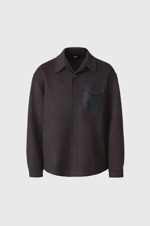 Mackage Emmanuel-pl Shirt Jacket - Navy-coffee