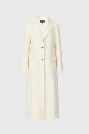 Mackage Corazon Semi-fitted Wool Coat - Cream