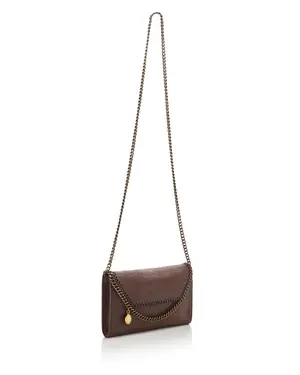 Stella McCartney Falabella Wallet Crossbody Bag - Mahogany