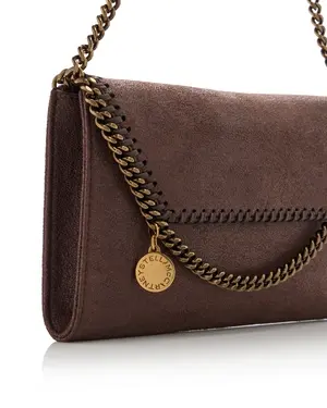 Stella McCartney Falabella Wallet Crossbody Bag - Mahogany