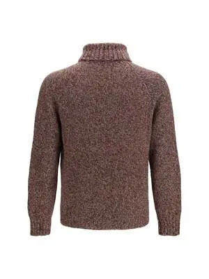 Brunello Cucinelli Wool, Silk And Cashmere Turtleneck Sweater - Multicolor