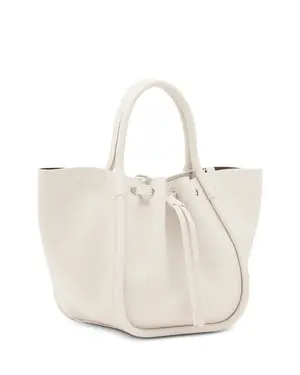 Proenza Schouler Small Ruched Tote Bag - Ecru Leather