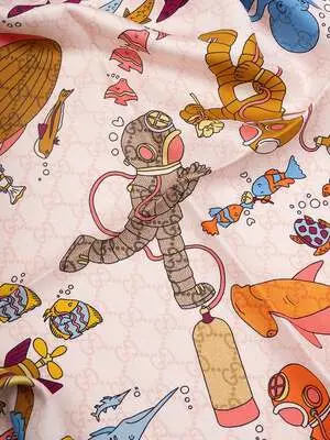Gucci Submarine` Foulard - Multicolor
