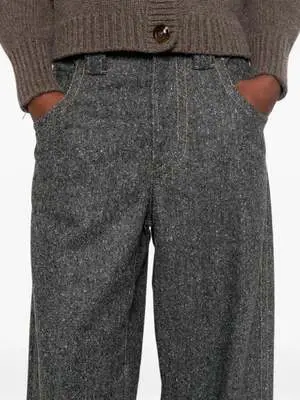Brunello Cucinelli Wool Trousers - Multicolor