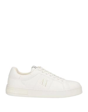 Armani Exchange Sneakers Size Textile Fibers - Ivory