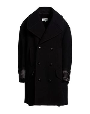 MAISON MARGIELA Coat Size Virgin Wool, Polyester - Black