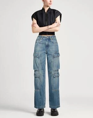 Rick Owens Cotton Cargo Jeans - Blue