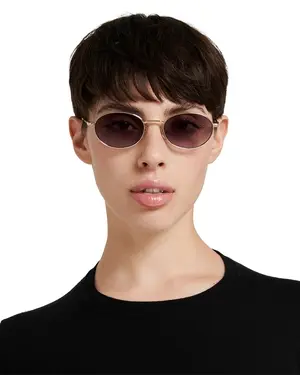 Victoria Beckham Oval Sunglasses, 52mm