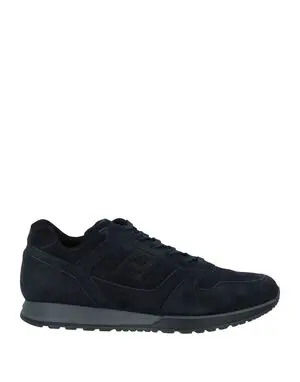 Hogan Suede Effect Leather Sneakers - Blue