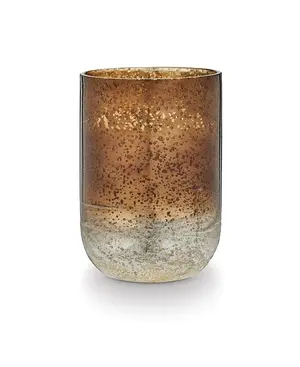 ILLUME Noble Holiday Woodfire Large Radiant Glass Candle, 40 Oz - Brown